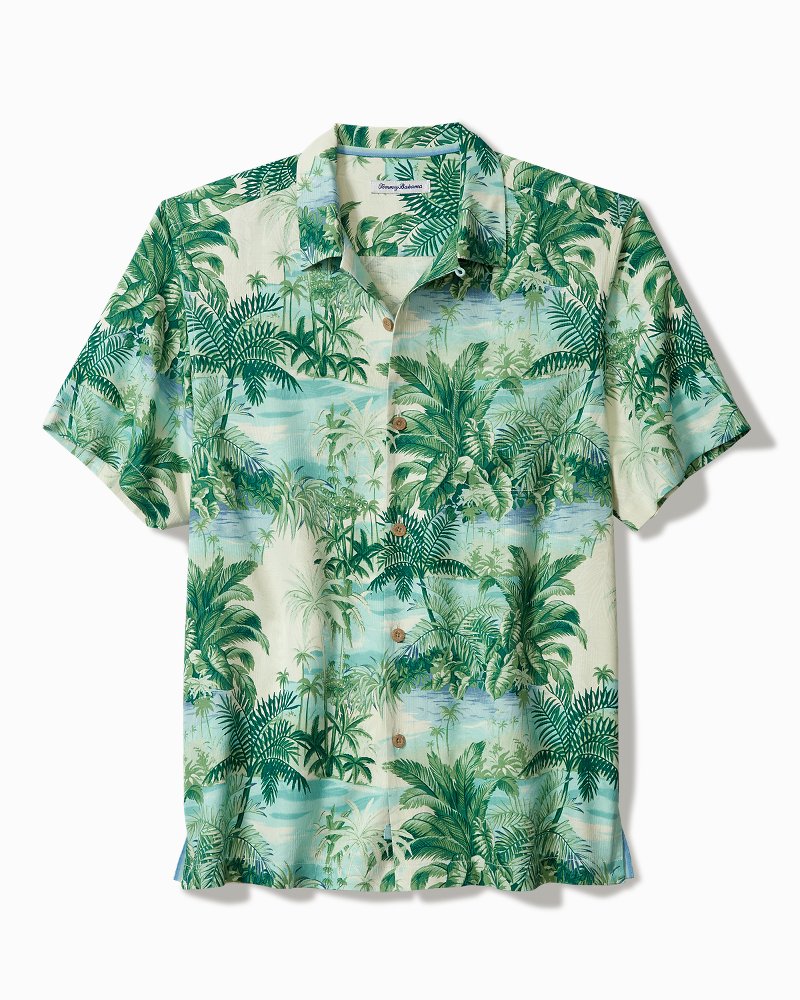 Big & Tall Mangrove Jungle Silk Camp Shirt