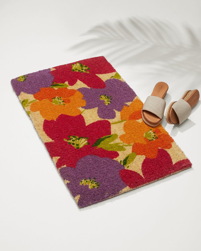 Spring Floral Coir Door Mat