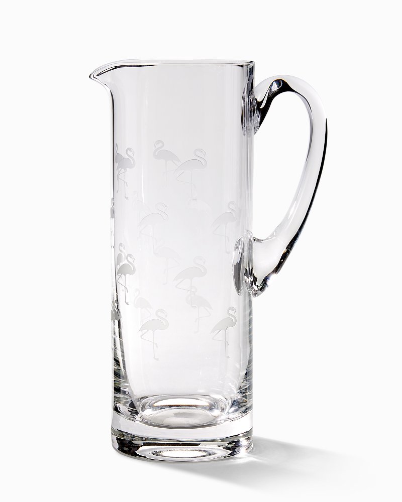 Flamingo Glass Pitcher
