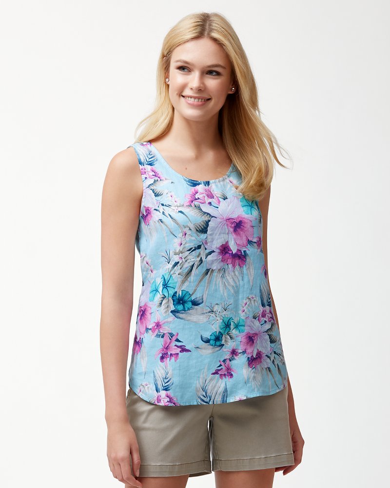 Florencia Linen Shell